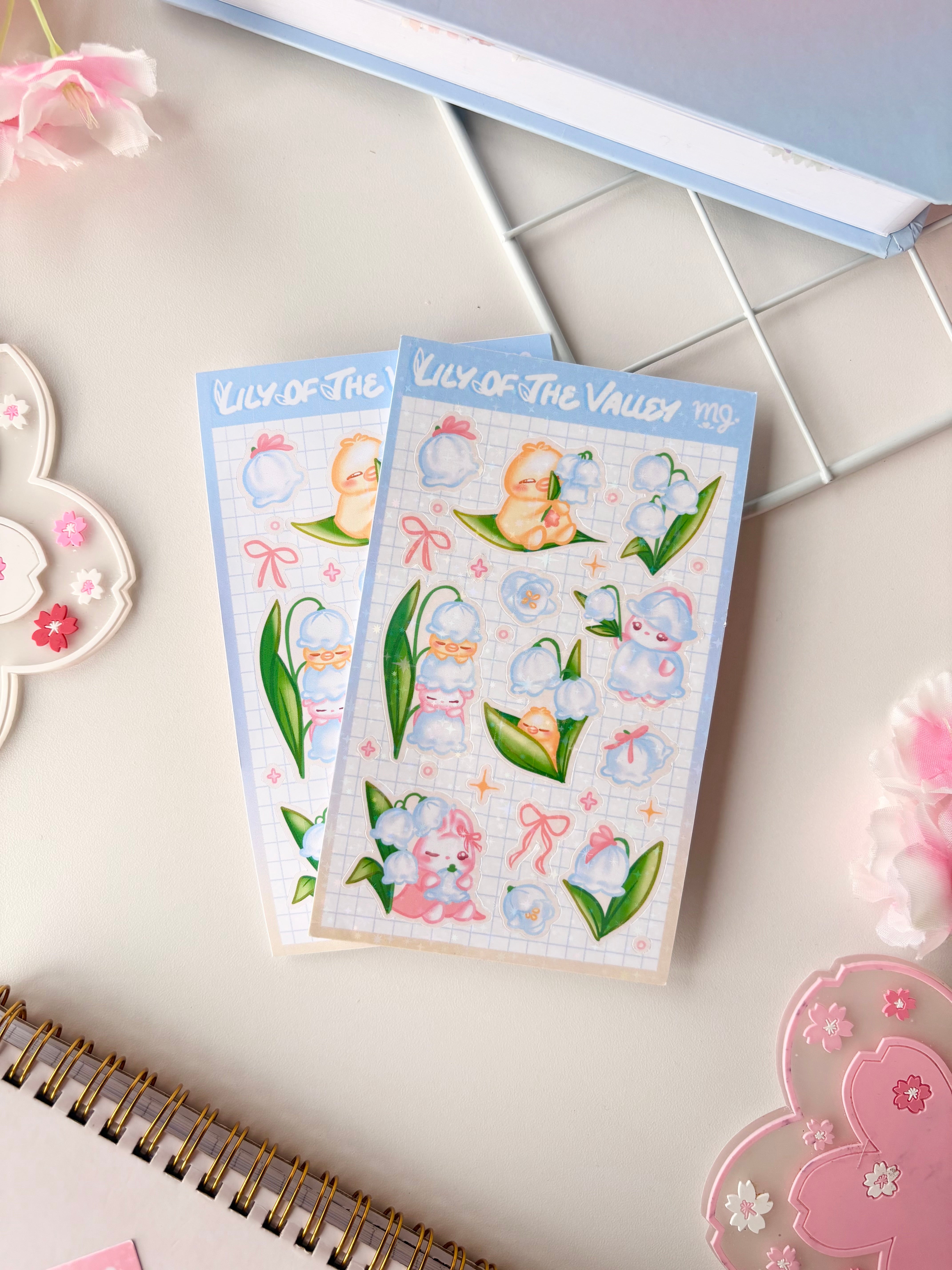 Lily of the Valley Sticker Sheet – MiniiJoyCo