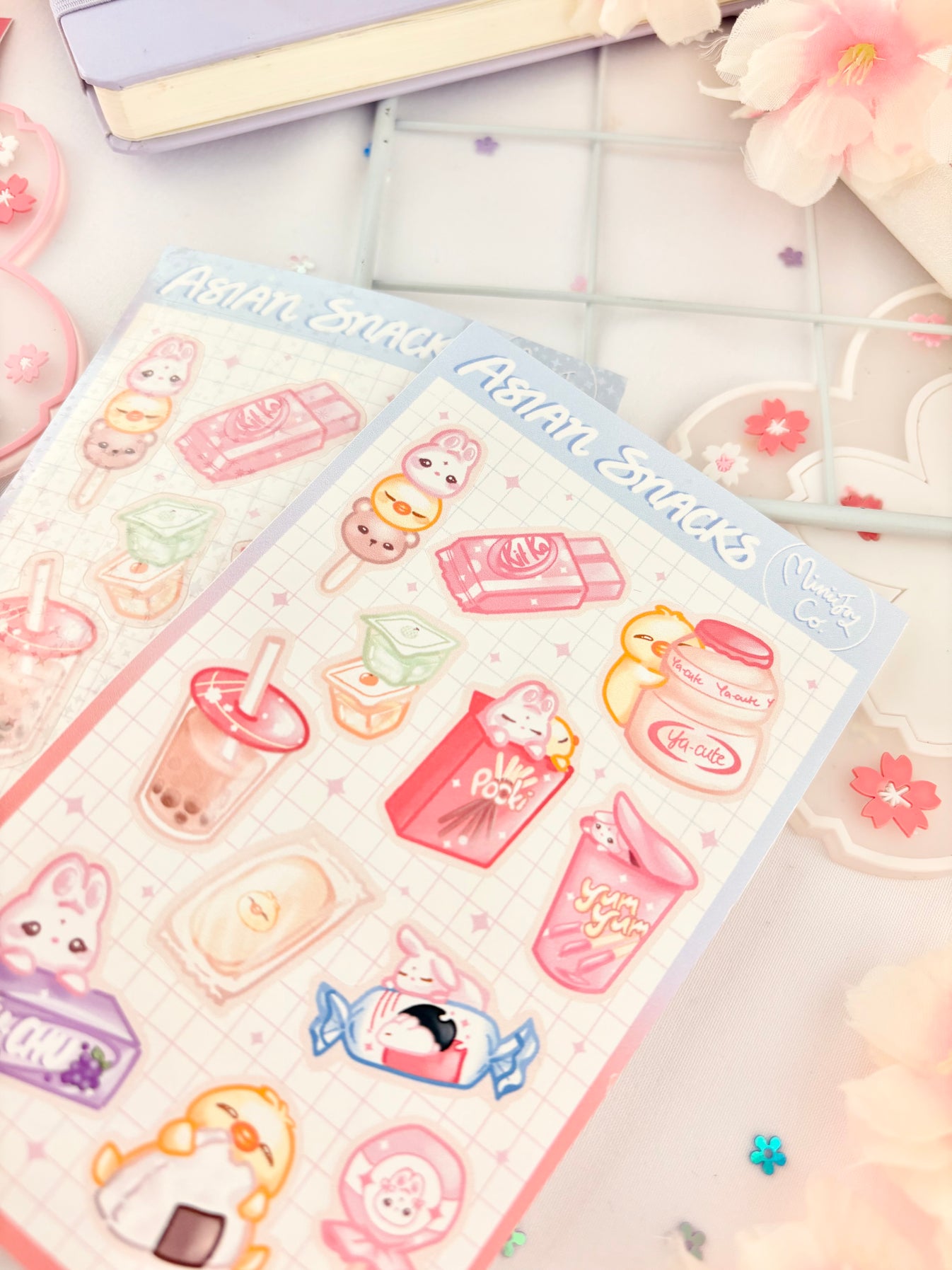 Asian Snacks Sticker Sheet – MiniiJoyCo